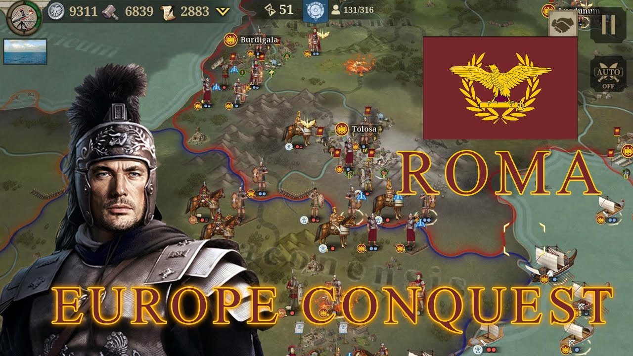Roman Conquest Through Mediterranean Sea ! [Great Conqueror Rome] - YouTube