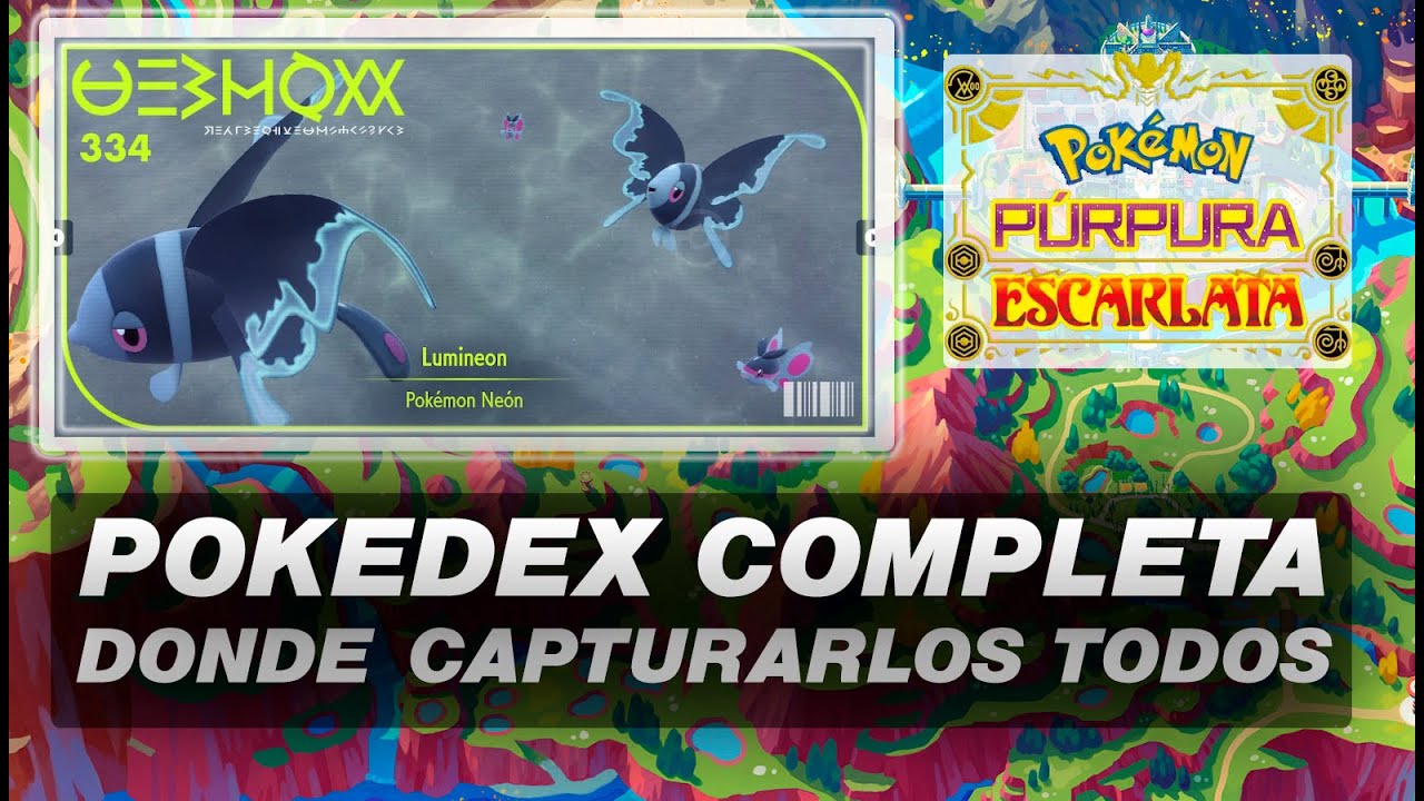 334 Pokedex Paldea - Lumineon (Donde y Como Capturarlo) - Pokémon ...