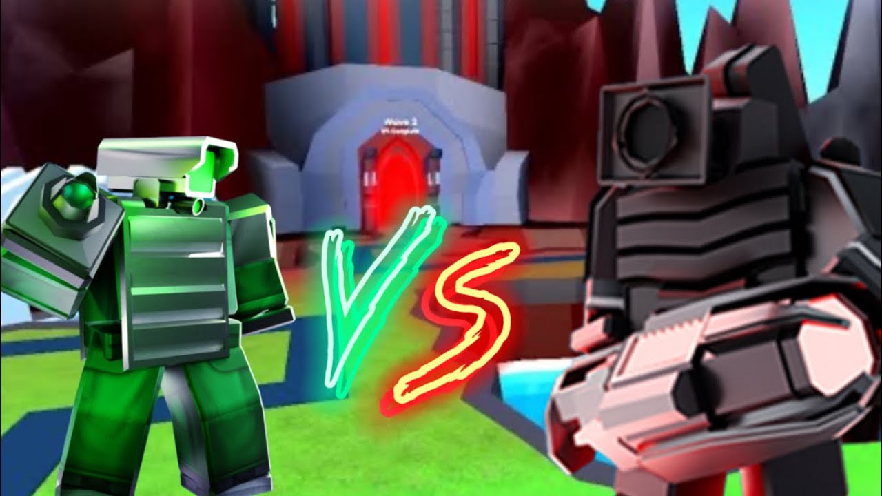 Green laser cameraman vs Large laser cameraman in toilet tower defense ...
