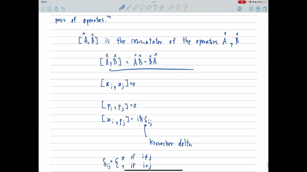 [eng] canonical commutation relation (quantum mechanics) - YouTube