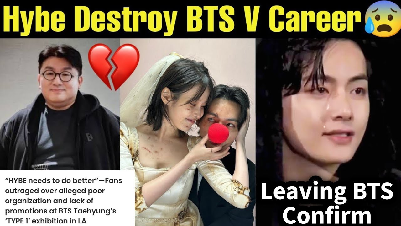 Hybe Destroyed BTS V Career 💔 V Leaving BTS Confirm 😭 BTS V Angry with ...