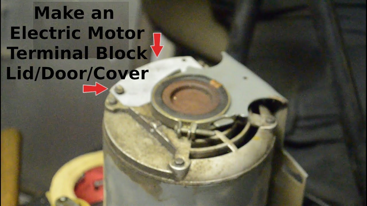Make an Electric Motor, Terminal Block, Lid/Door/Cover - YouTube