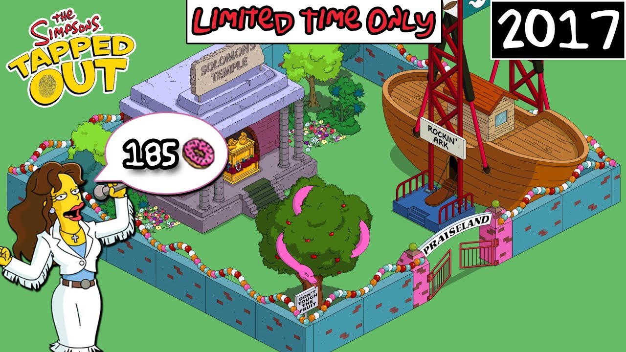The Simpsons: Tapped Out - Rachel Jordan W/ Praiseland - 185 donuts ...