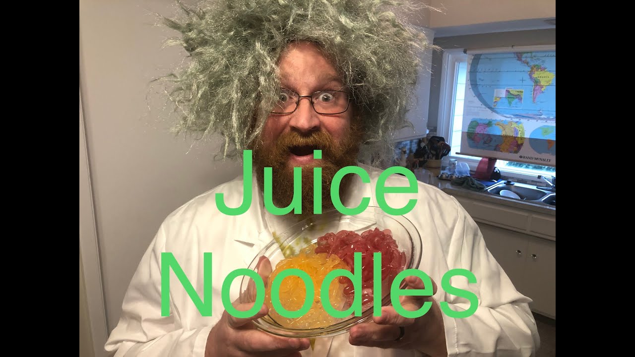 Food Science: Juice Noodles (fun kids recipe) Juicy noodles - YouTube