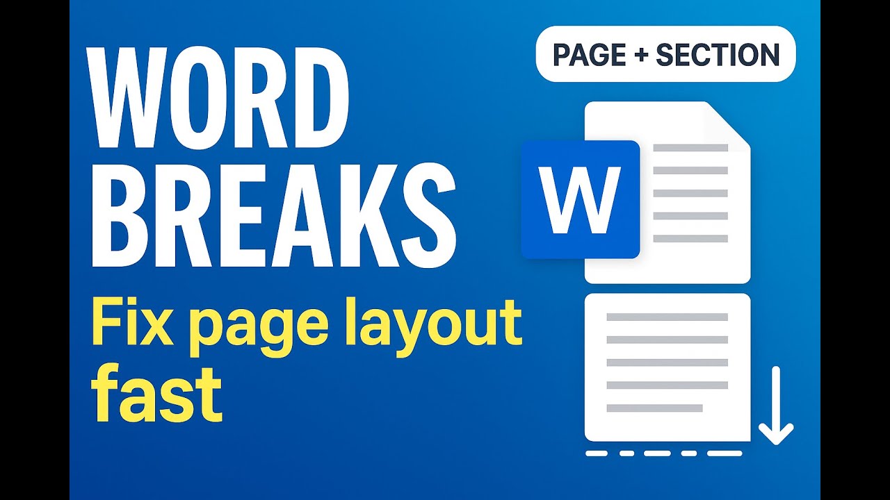How to Use Page Breaks and Section Breaks in Microsoft Word | Complete ...
