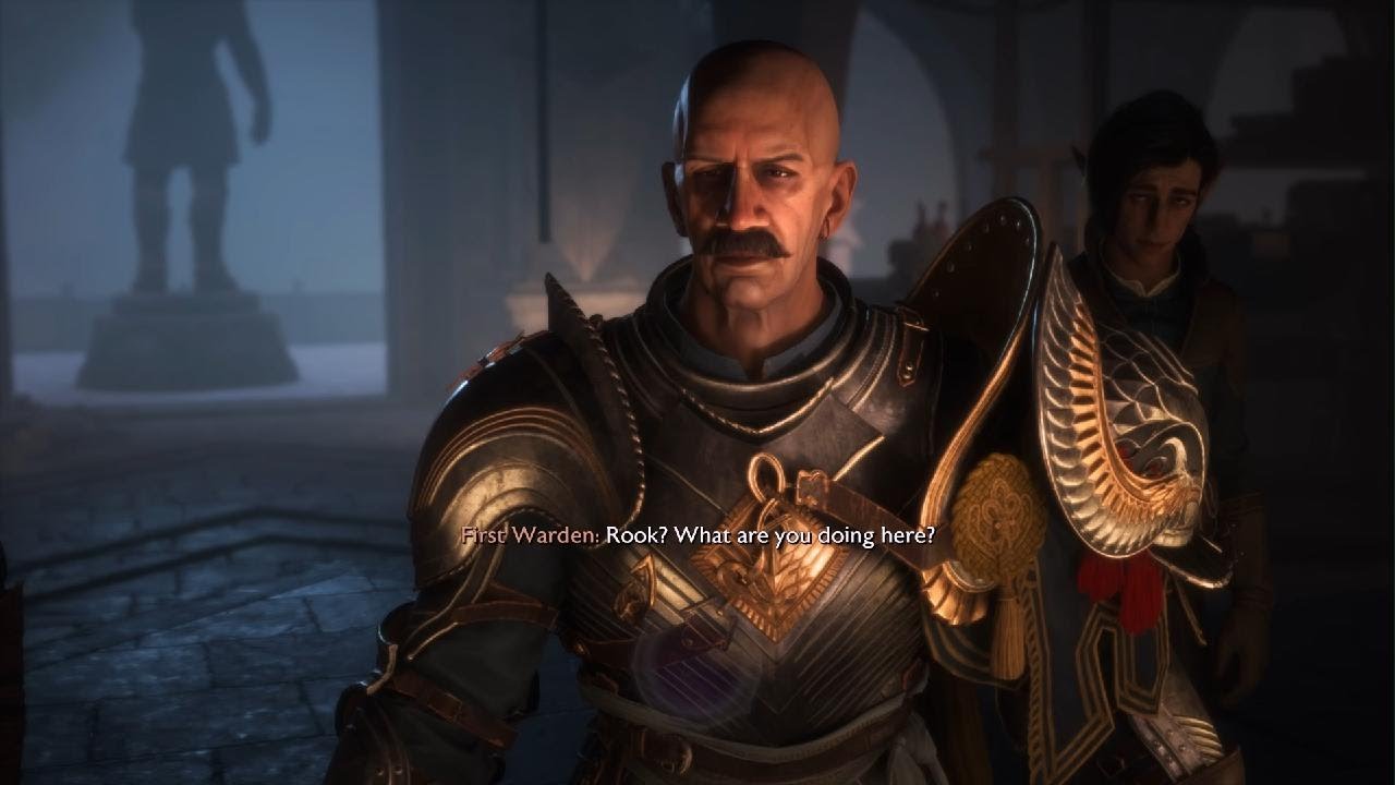 Dragon Age: The Veilguard Elf Warden convinces First Warden - YouTube