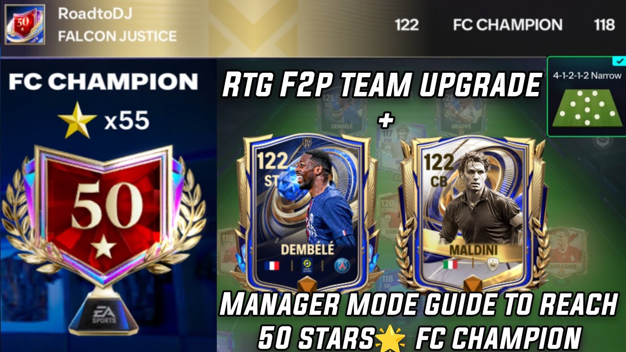 50🌟 F2P MANAGER MODE TACTIC GUIDE TO FIFA CHAMPION | TOTY TEAM UPGRADE ...