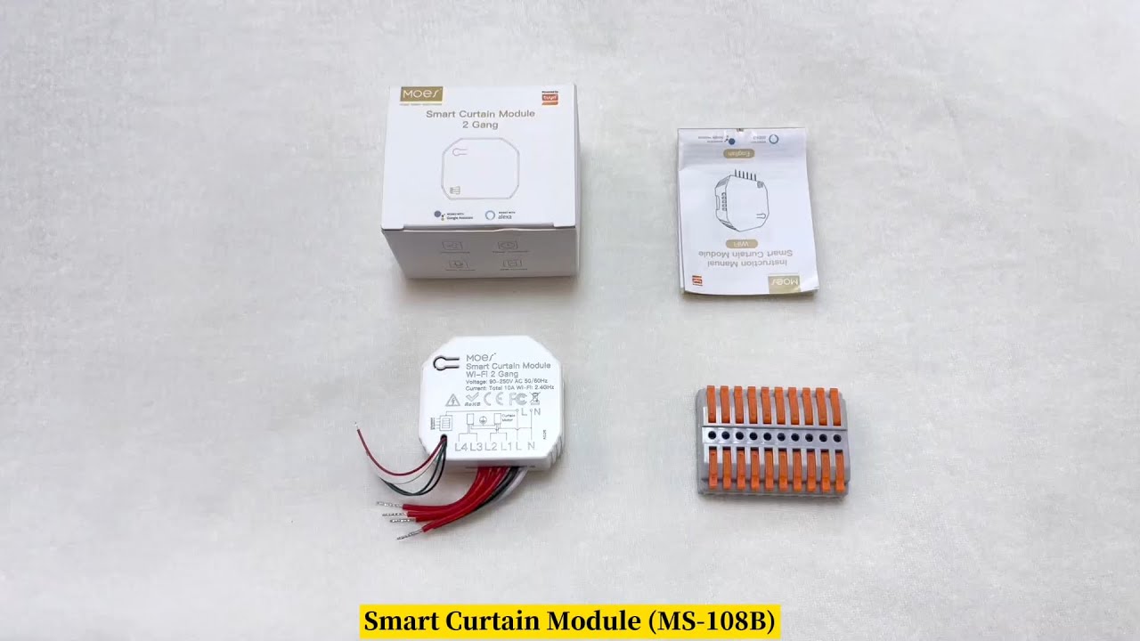 MS-108B Smart Curtain Module: Revolutionizing Home Automation - YouTube