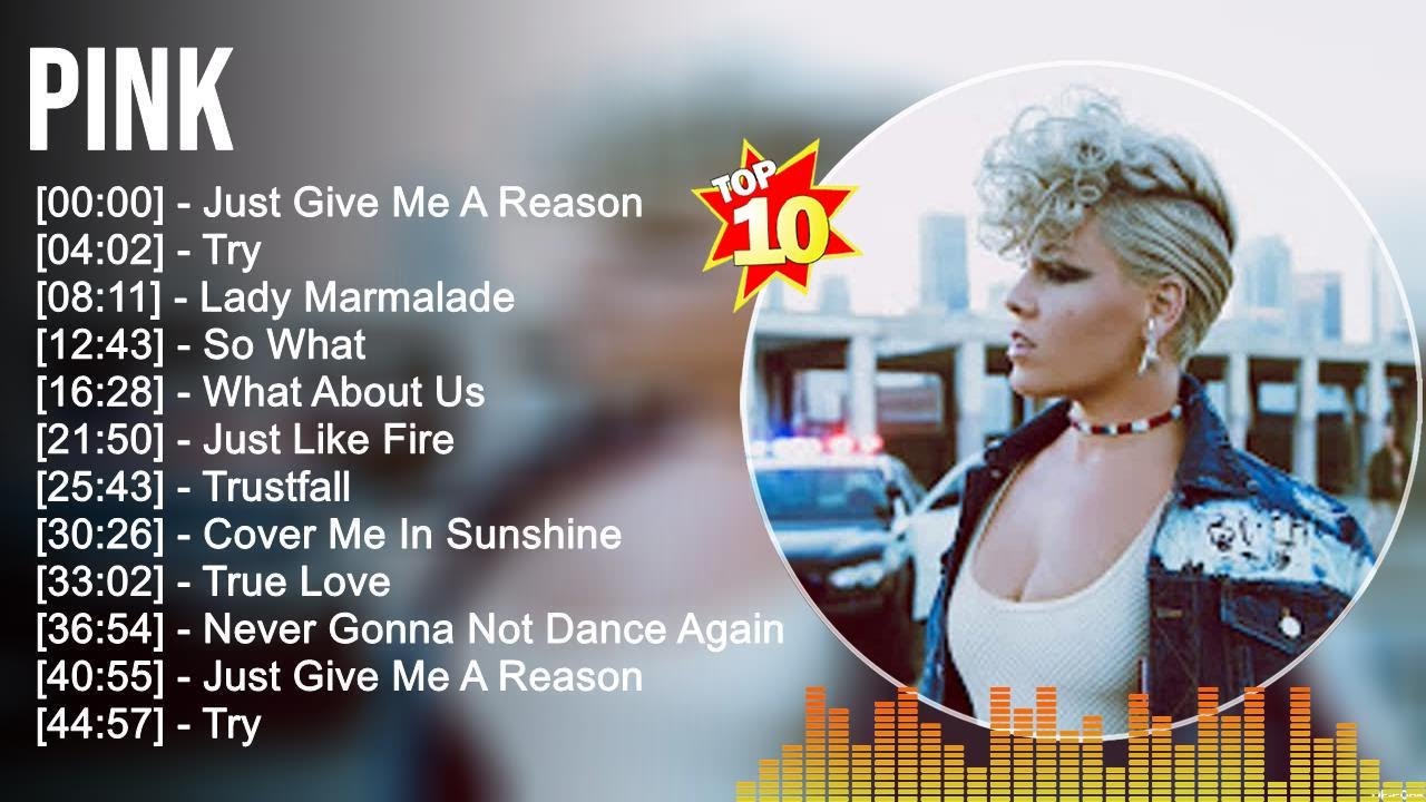 P i n k Greatest Hits ~ Pop Music ~ Top 10 Hits of All Time - YouTube