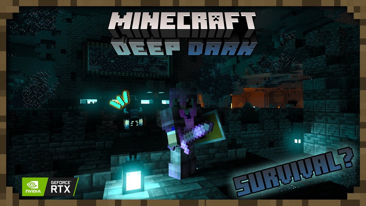 DEEP DARK - Survival (mı?) | Minecraft [RTX] - YouTube