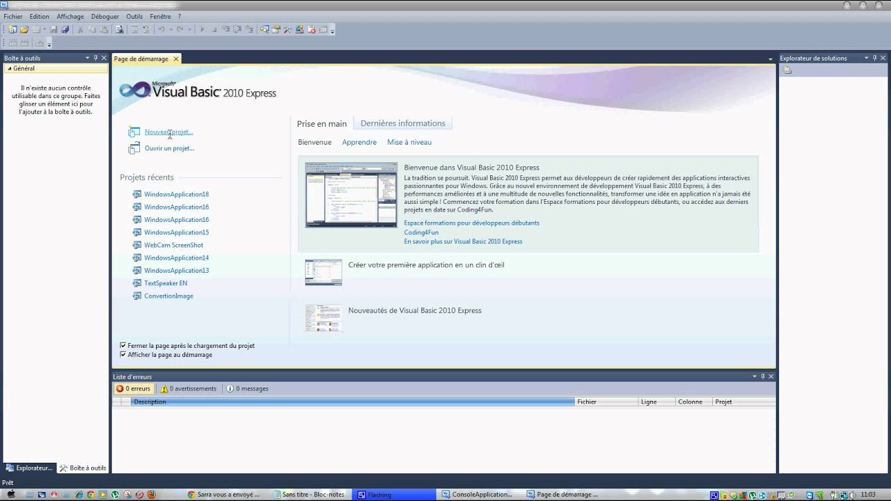 Créer un Chat en vb.net - YouTube