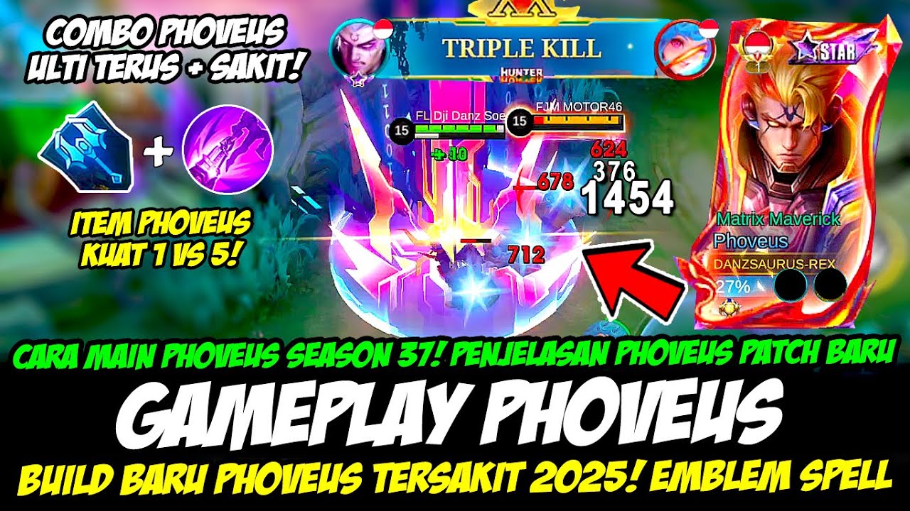 GAMEPLAY PHOVEUS STARLIGHT + CARA MAIN PHOVEUS SEASON 37 BUILD PHOVEUS ...