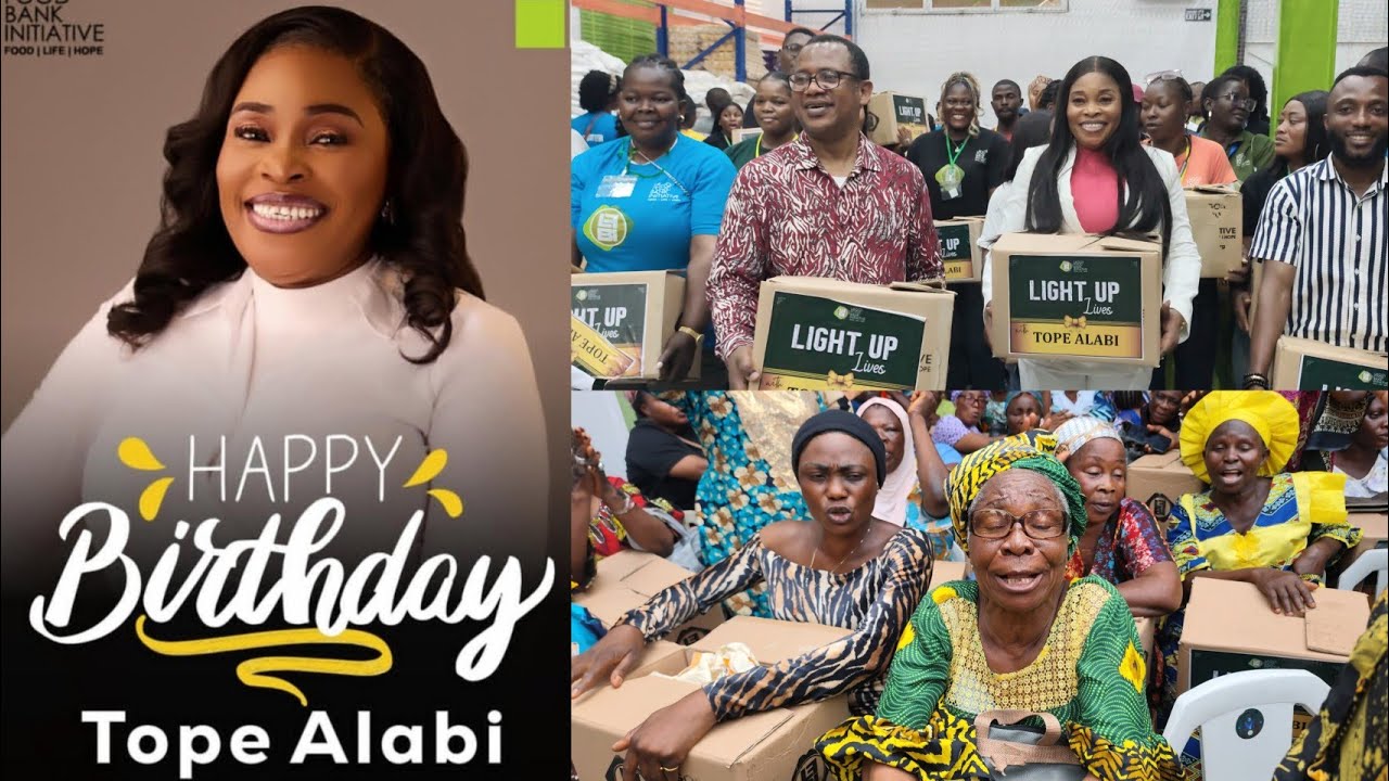 MINISTER TOPE ALABI CELEBRATE 55TH BIRTHDAY, SHARE FREE FOOD & CLOTHES ...