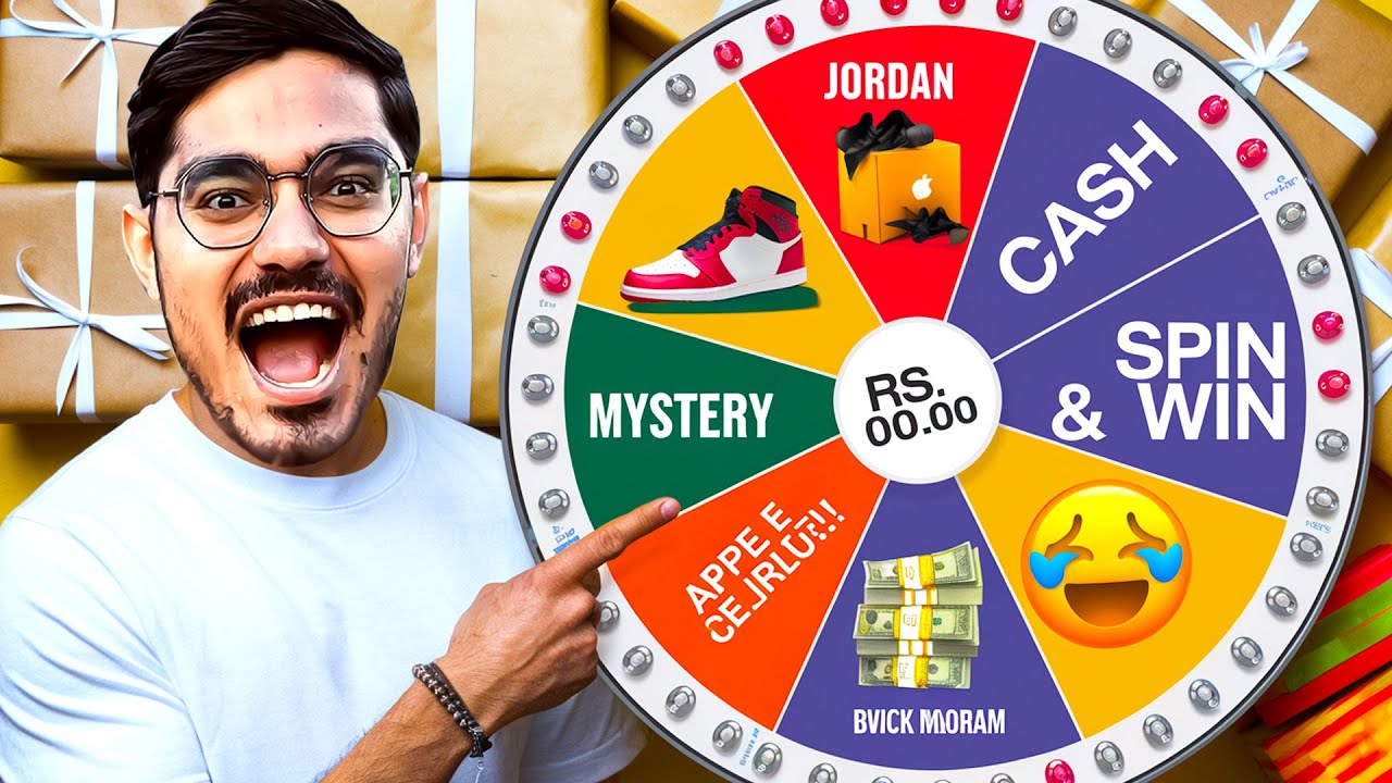 जहा पहिया रुकेगा वो चीज़ जीत जाओगे🤑| Spin The Wheel Challenge With ...