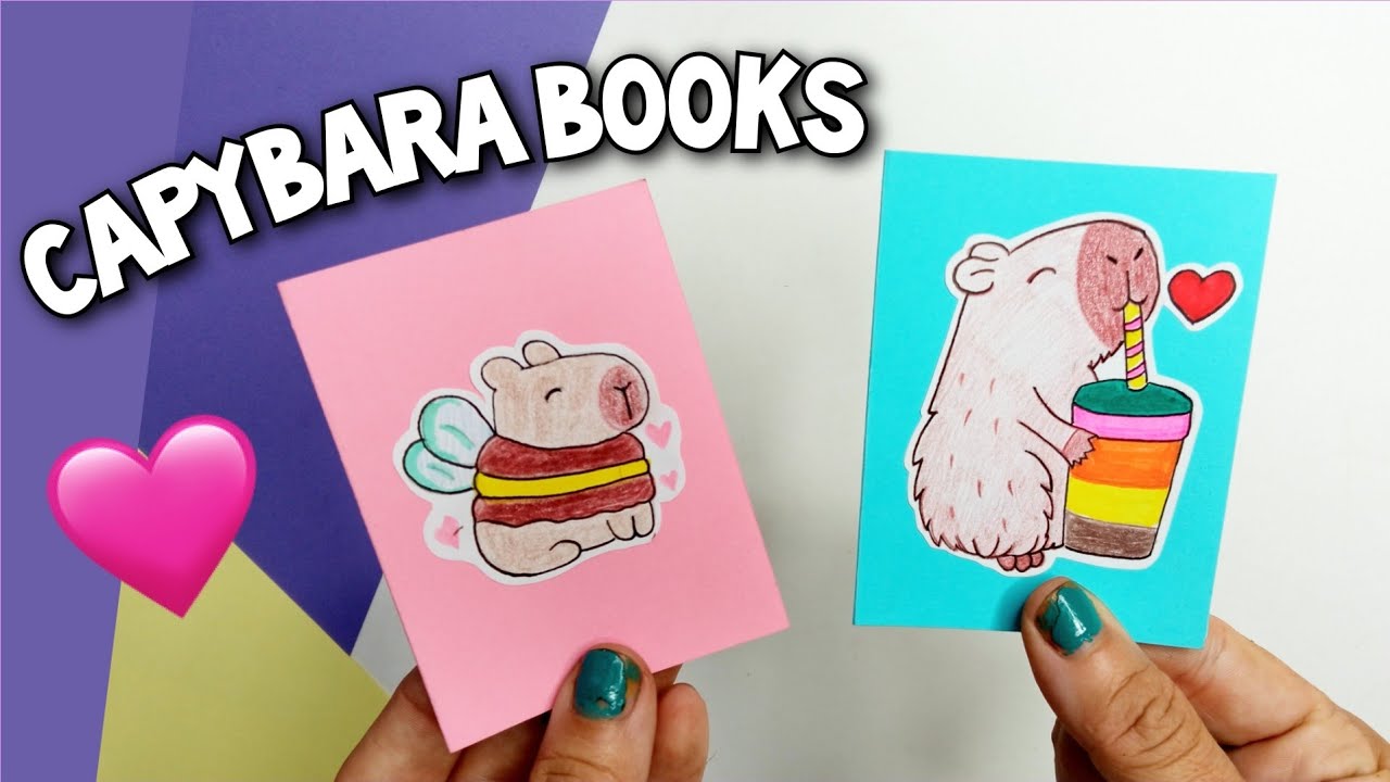 How to Make Cute Capybara Books | Creative Step by Stepy Guide | Lovely ...