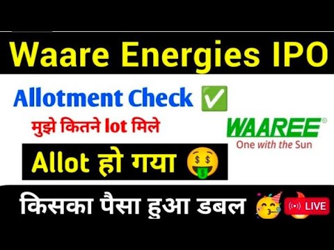 Waree energy ipo allotment live status check | waree energy ipo| - YouTube