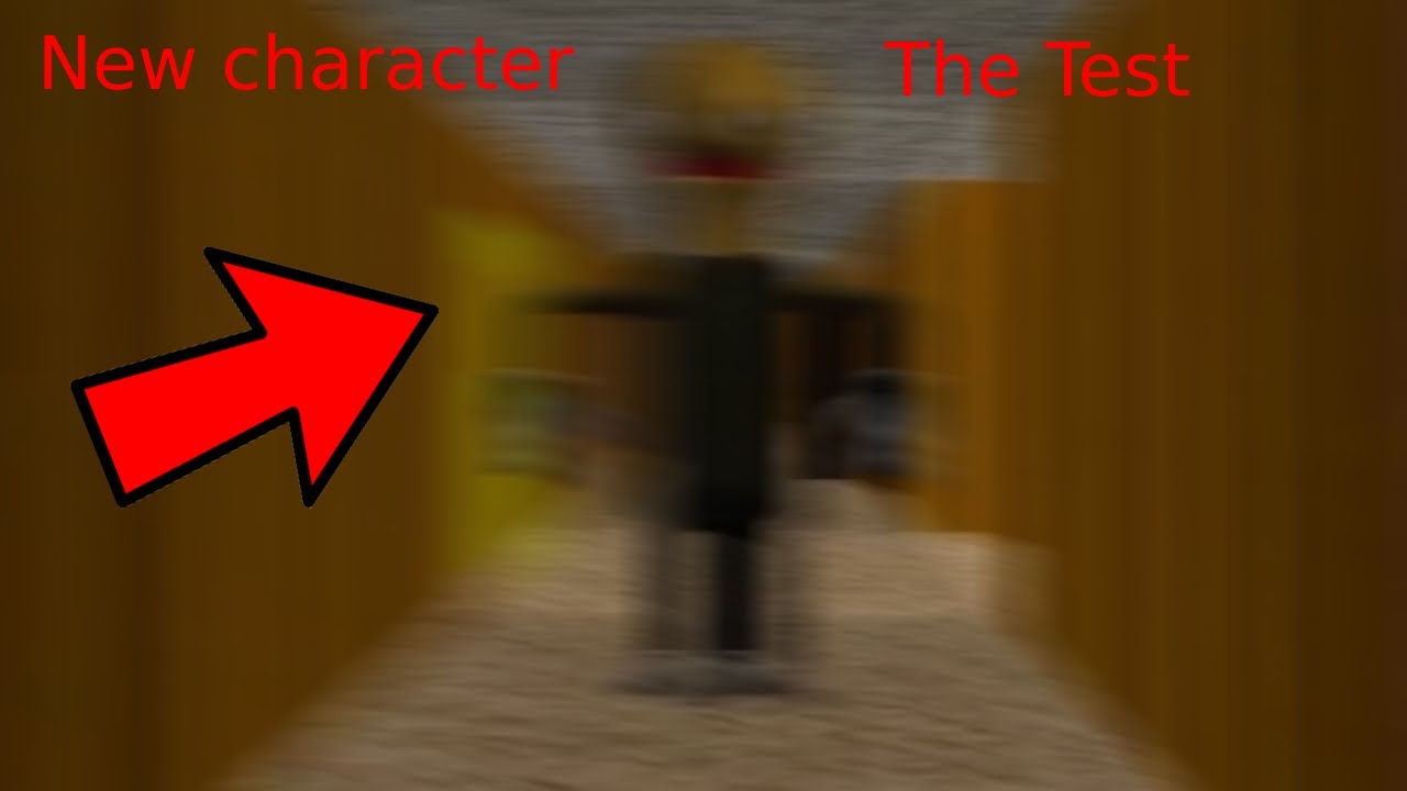 Baldi's Basics Plus NEW CHARACTER (The Test) - YouTube