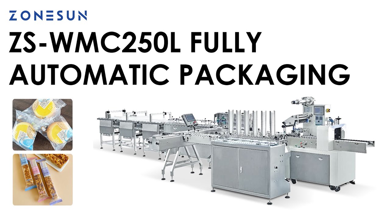 How To Use ZS-WMC250L Automatic Horizontal Flow Wrapping Machine - YouTube