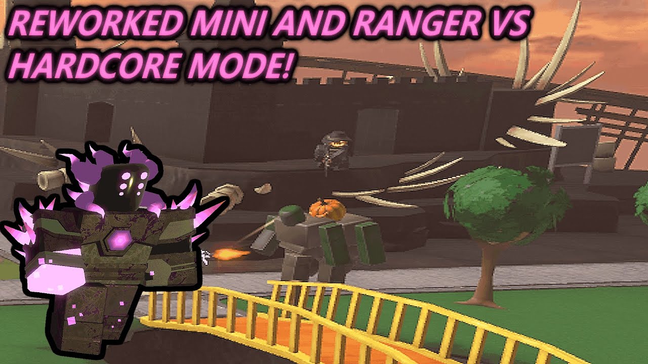 REWORKED GOLDEN MINIGUNNER AND RANGER VS HARDCORE DUO! | Roblox Tower ...