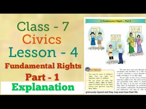 7th civics lesson 4 fundamental rights part 1 Explanation | Mh Board ...