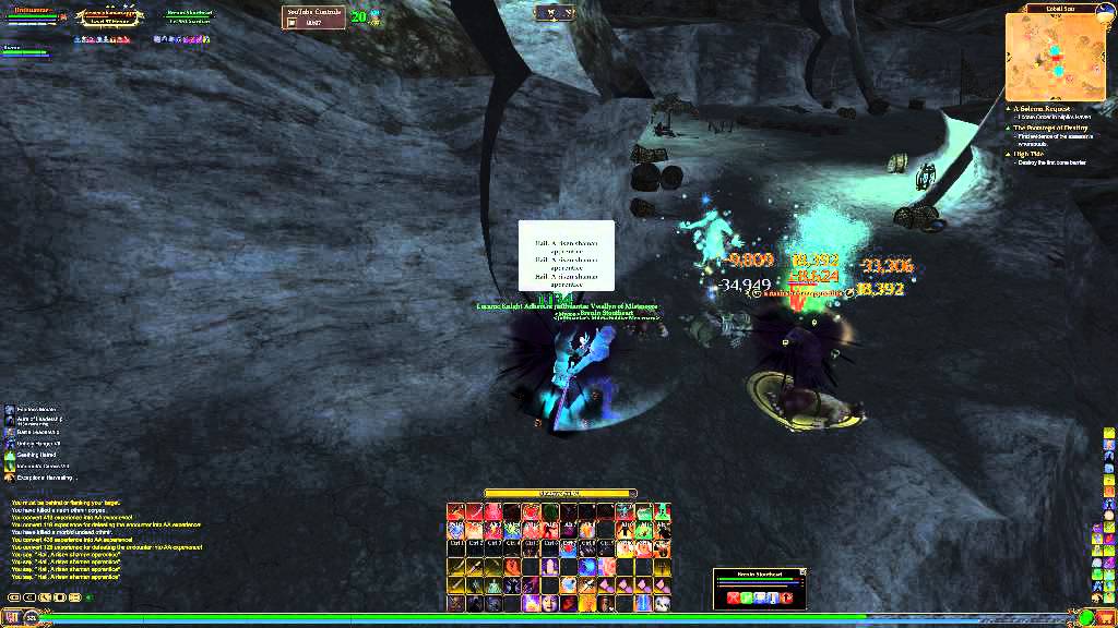 Everquest 2 - Fighting a risen shaman apprentice (97^^ Zombie) - gives ...