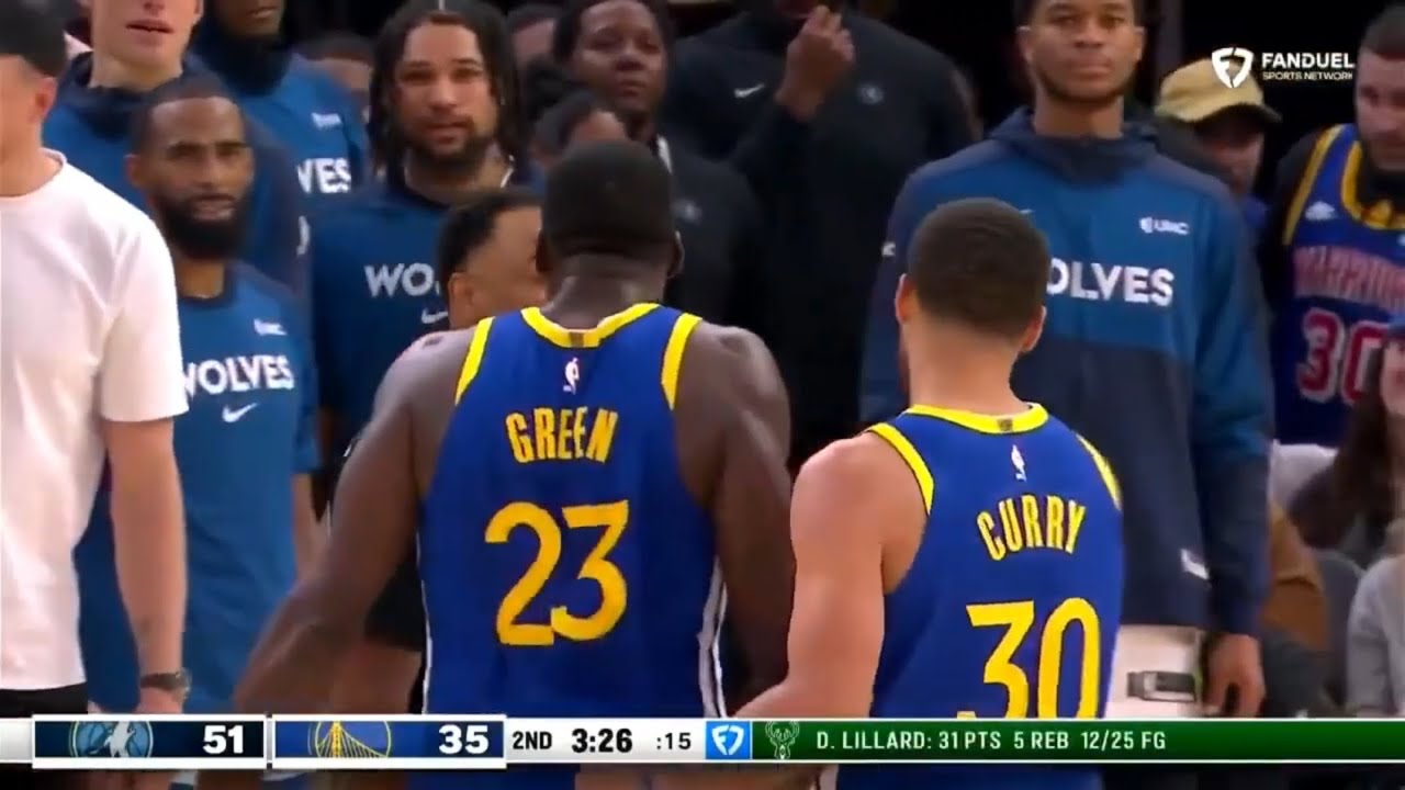 Steph Curry Babysits Draymond Green After TECHNICAL FOUL 😂🔥 - YouTube