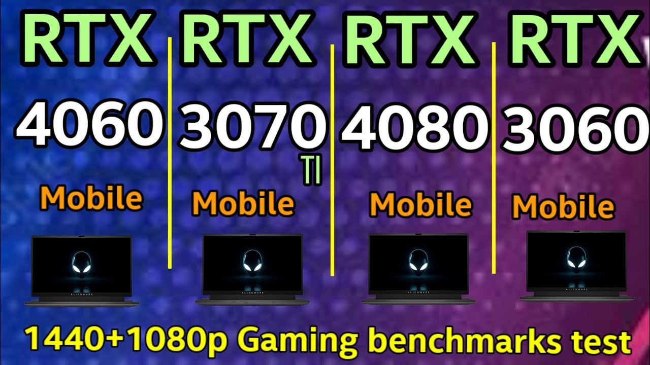 RTX 4060 laptop VS RTX 3060 M VS RTX 4080 LAPTOP VS RTX 3070 TI M ...
