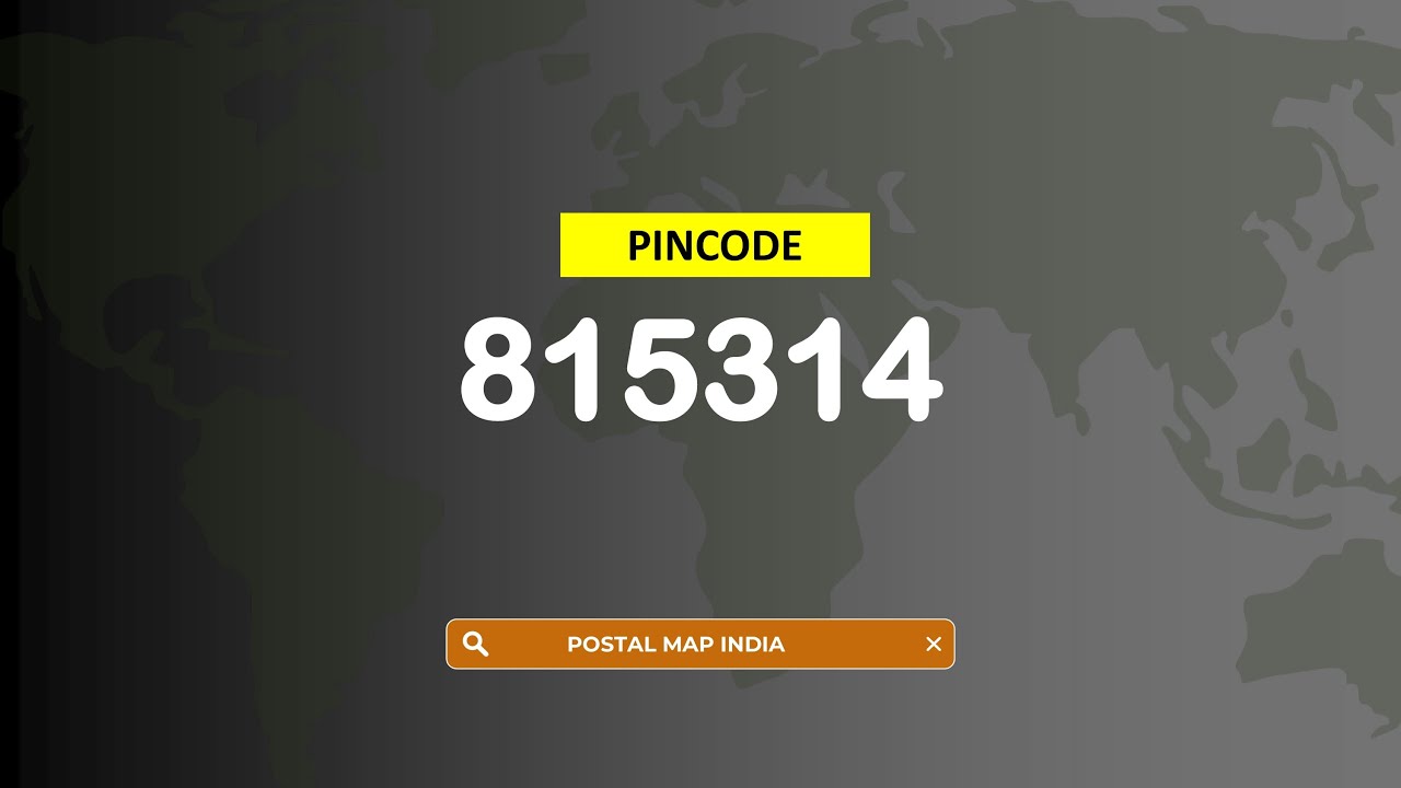 Pincode 815314 - Jagsemar, Mandro, Manikbad, Chatro & More - YouTube