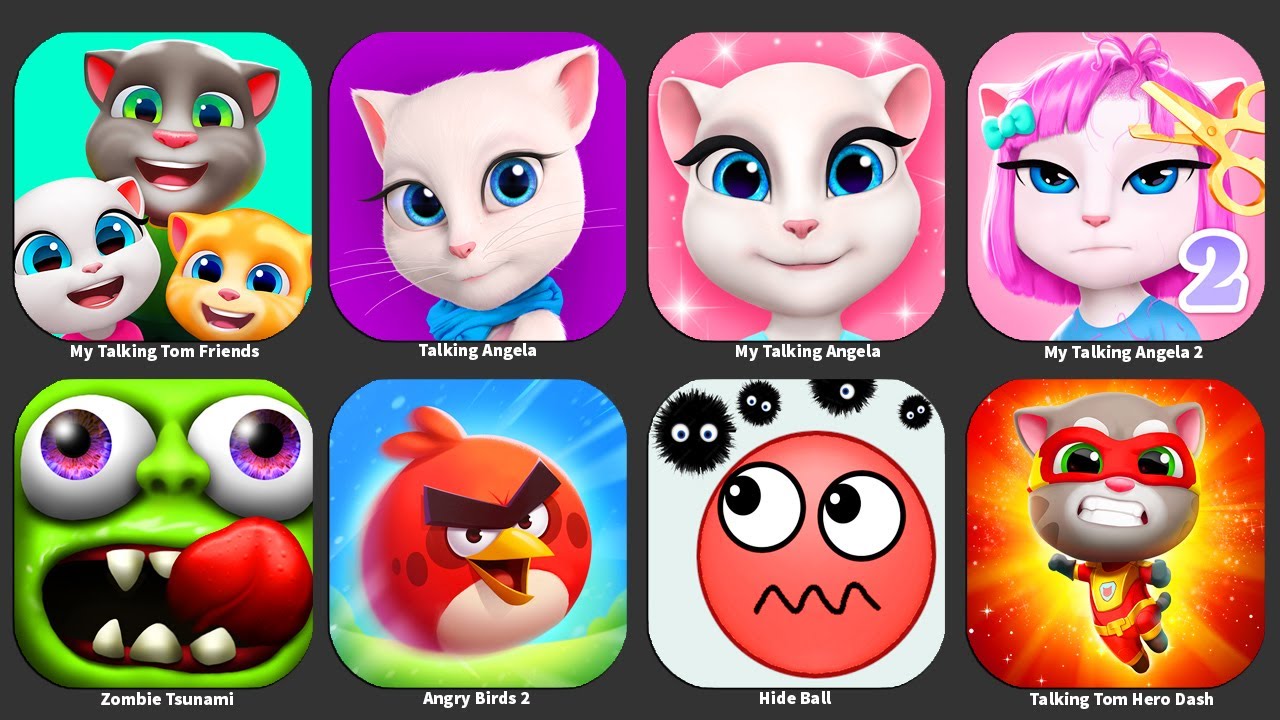 My Talking Tom Friends,Zombie Tsunami,Talking Tom Hero Dash,My Talking ...