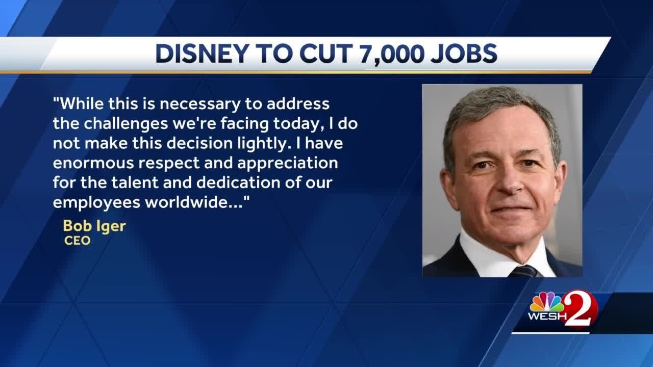Disney planning to cut 7k jobs across the company, CEO says - YouTube
