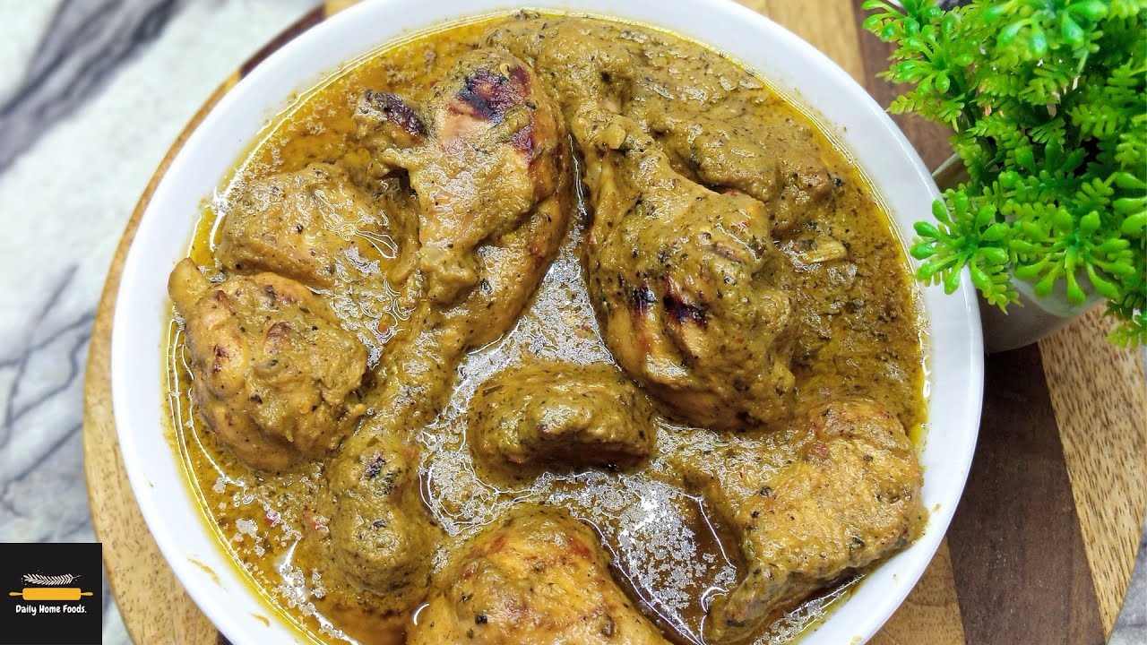 Chicken afghani gravy | Chicken afghani gravy restaurant style ...
