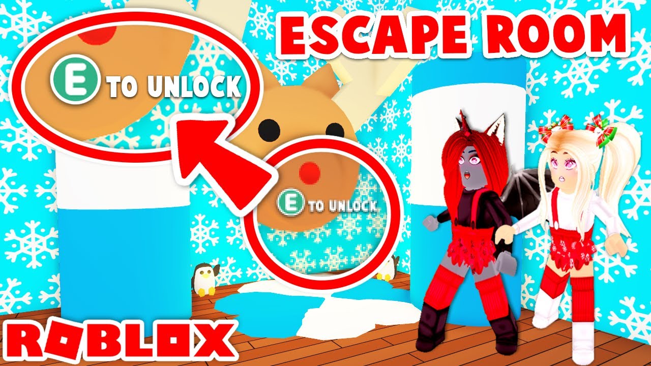 We Had To *ESCAPE* This CHRISTMAS Escape Room In Adopt Me! (Roblox ...