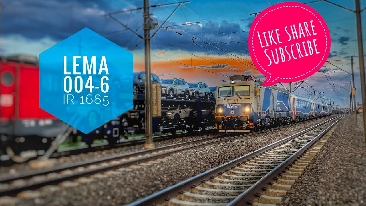 LEMA 481 004 6 la tracțiunea trenului IR 1685 București Nord Constanța ...