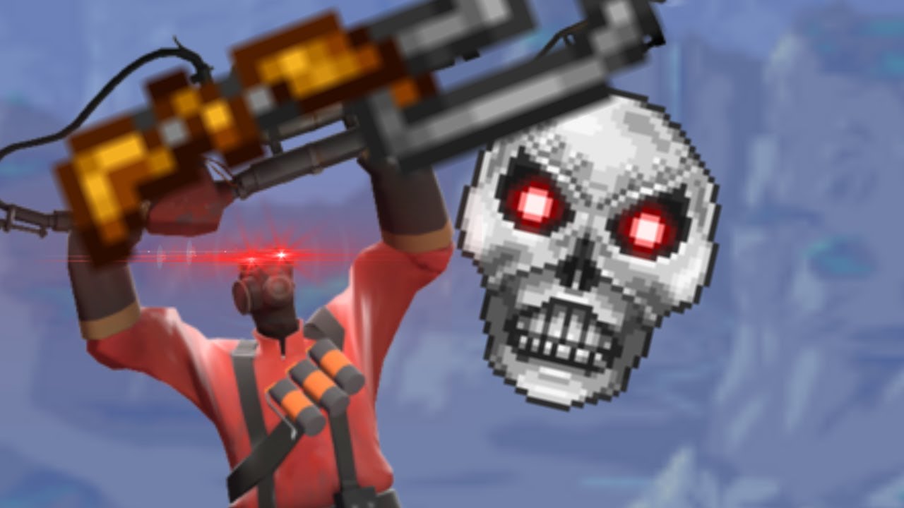 Terraria flamethrower in a nutshell - YouTube