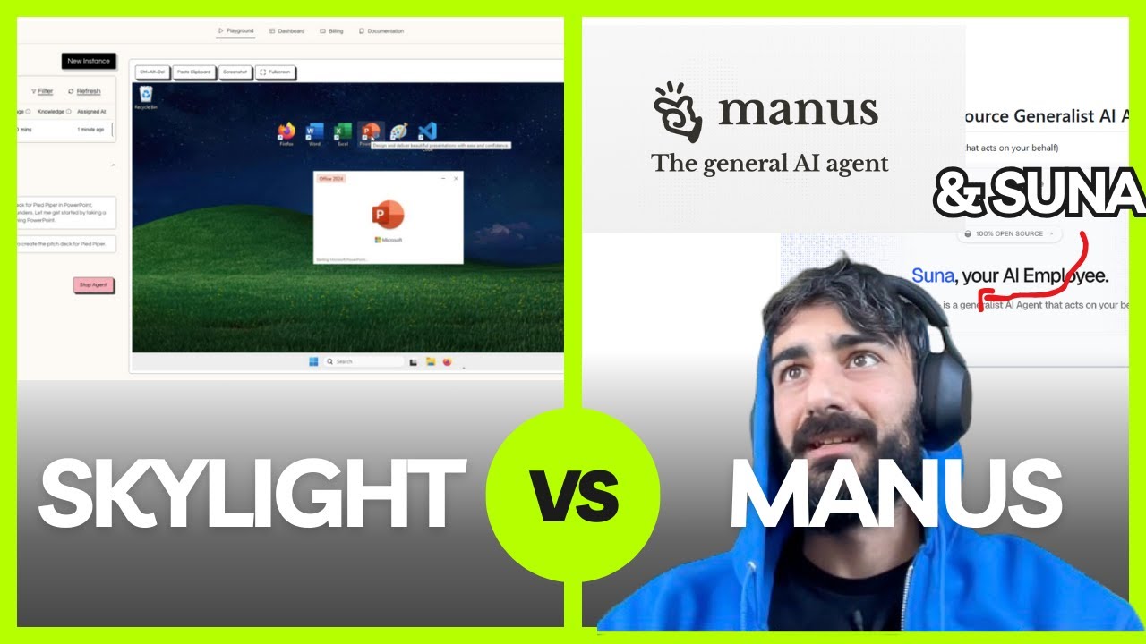 "General" AI Agents: Skylight (OS) vs Manus (Browser) vs Suna (Open ...