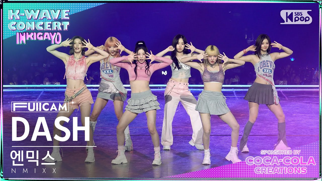 [K-WAVE CONCERT 4K] 엔믹스 'DASH' (NMIXX FullCam)│@SBS Inkigayo 240609 - YouTube