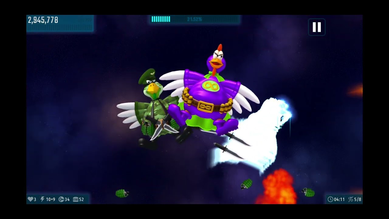 Chicken Invaders Universe Official (v129.1) | Boss Rush | Double Team ...