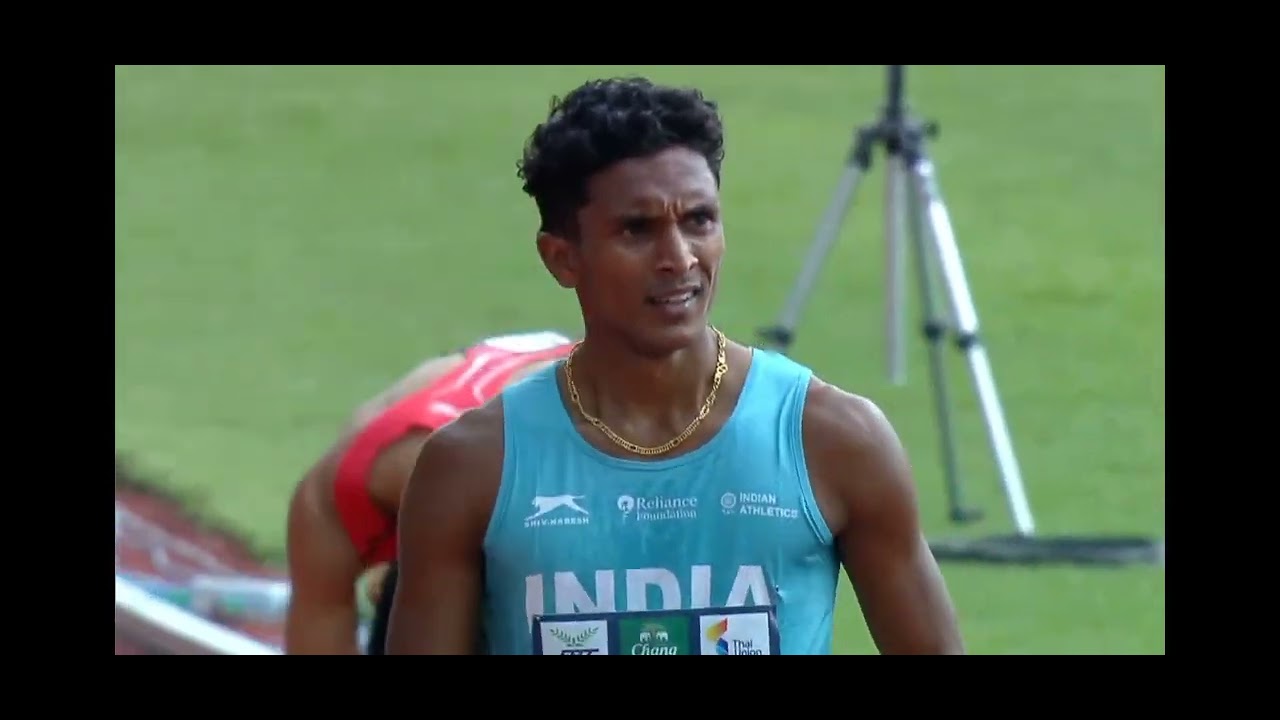 ASIAN ATHLETIC CHAMPIONSHIP 2023 400MTS | ROUND 1 | HEAT 4 | RAJESH ...