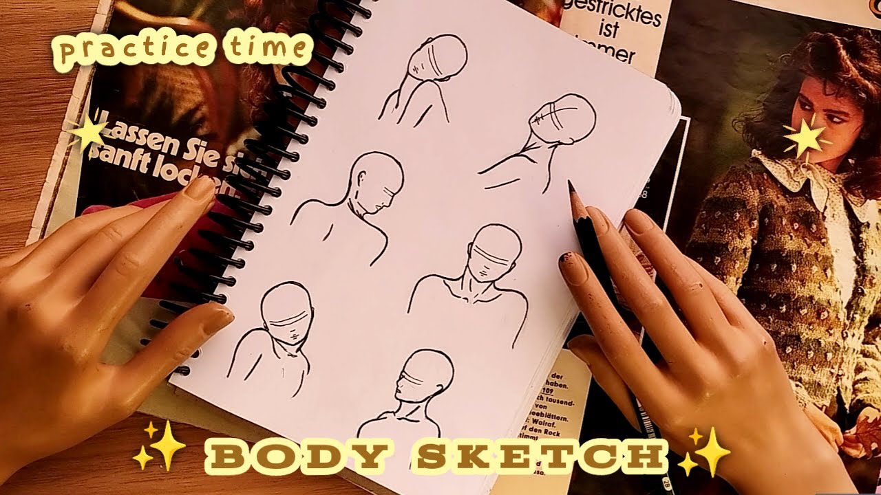 Human body drawing for beginners | body sketch from any angles - YouTube