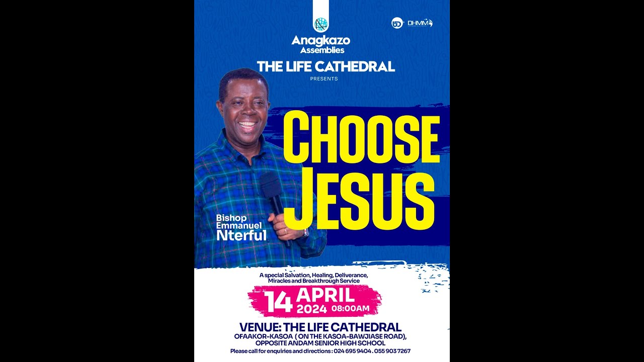 CHOOSE JESUS WITH BISHOP EMMANUEL LOUIS NTERFUL || 14.04.2024 - YouTube