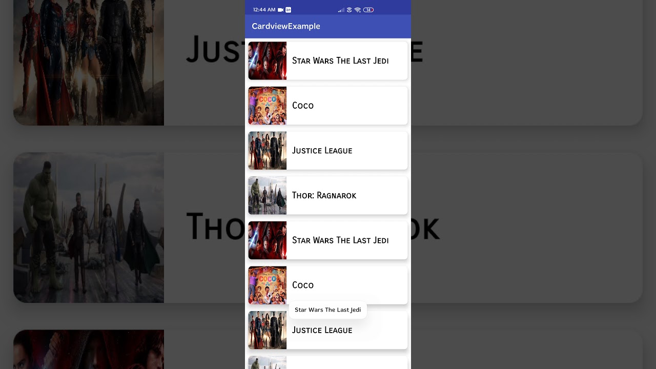 Cardview Android Example Youtube
