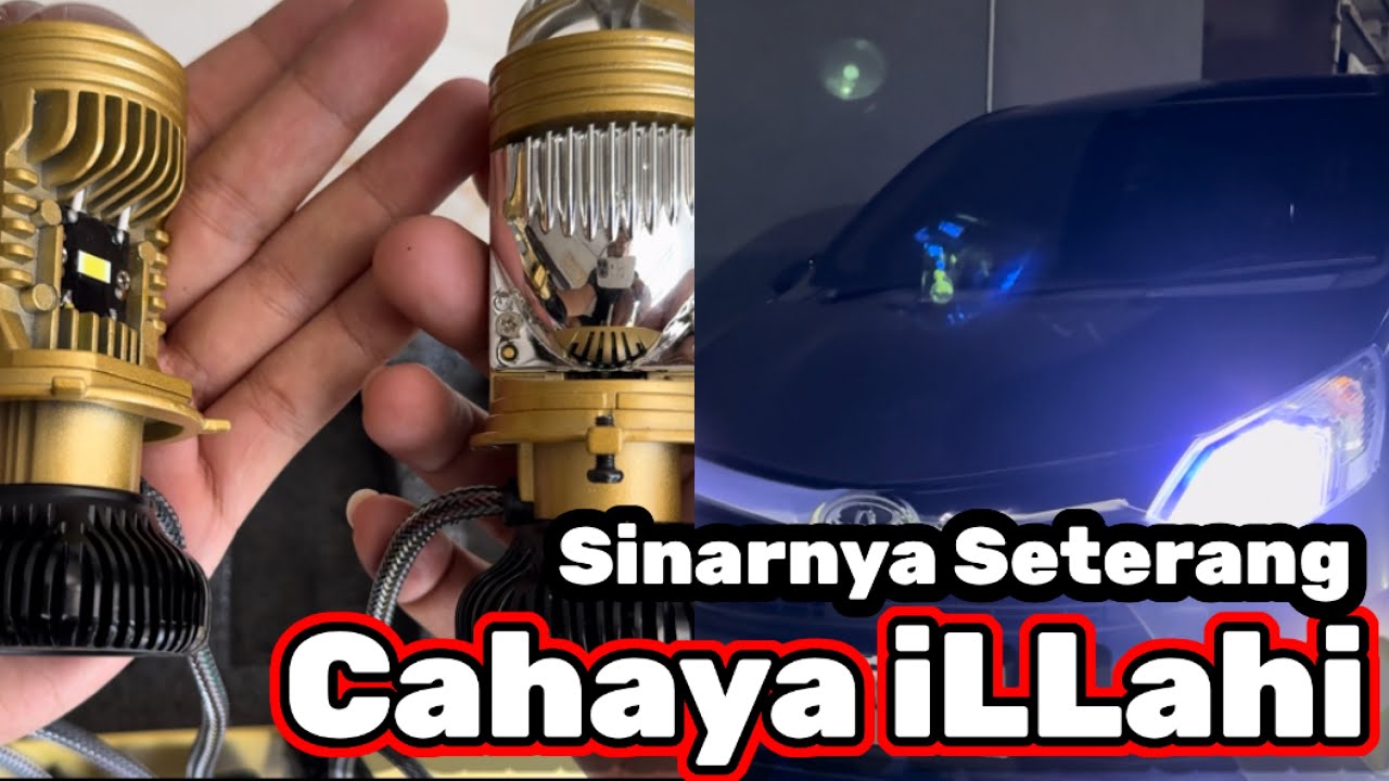 GANTI LAMPU LED H2 MINI OPTICAL LENS TOYOTA CALYA 2017‼️ - YouTube