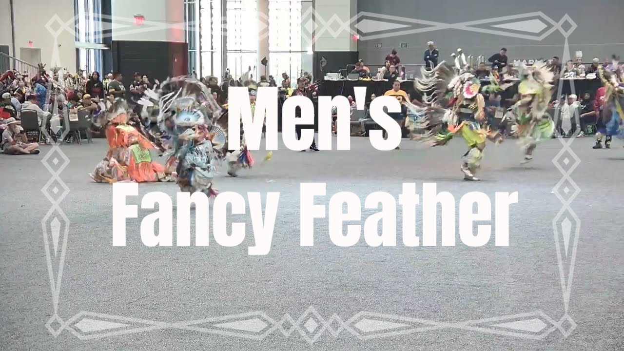 Men's Fancy Feather - 2024 Hunting Moon Pow Wow - Powwows.com - YouTube