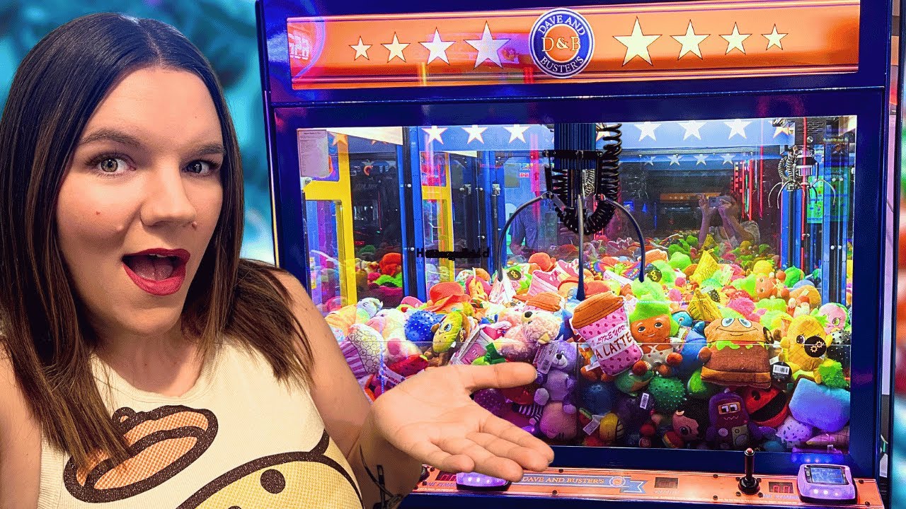 Can We Win IMPOSSIBLE Claw Machines at Dave and Buster's? - YouTube