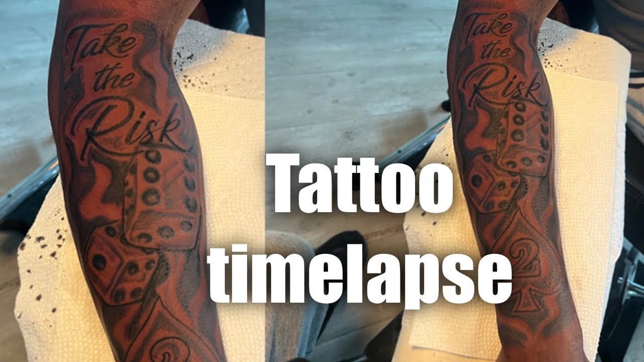 HIS FIRST BIG TATTOO/TAKE THE RISK FOREARM TATTOO - YouTube