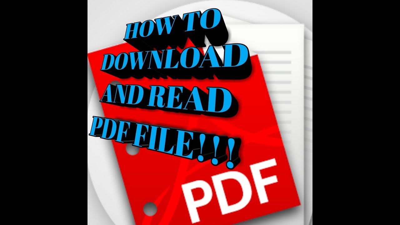 How to read books or any thing from pdf file - YouTube