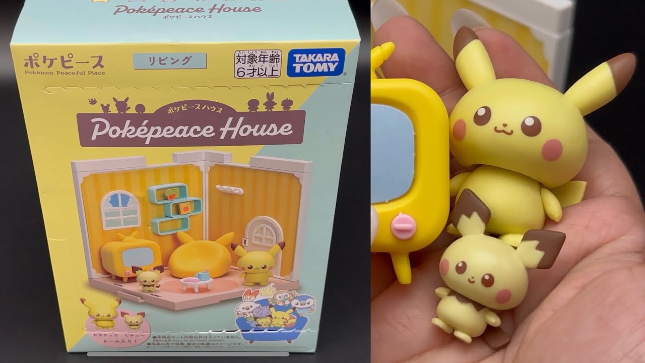 15 Minutes Satisfying with Unboxing Pokepeace House Living Room Pikachu ...