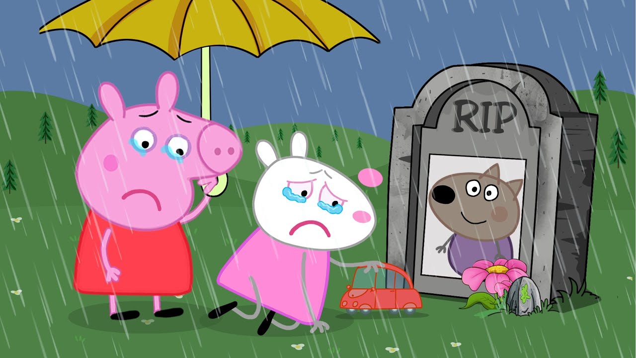 Peppa pig & Rebecca Rabbit sad story!!! I miss danny dog - Peppa pig 2D ...