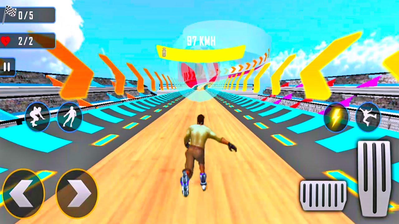 Roller Skate Racing Track Stunt Game - Roller Skating Games - Racing ...