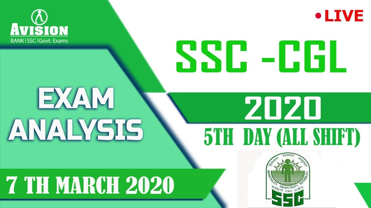 SSC - CGL 2020 || ( ALL SHIFT ) DISCUSSION || 7th MARCH 2020 || Exam ...